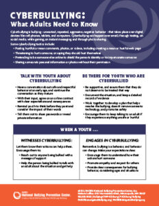 Cyberbullying Prevention Infographics – PACER Center